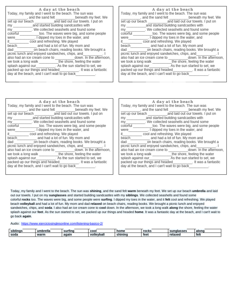 Listening Exercices (1) | PDF | Pancake | Foods