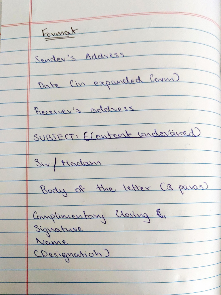 English Format, Sample and Practice Question Letter Enquiry | PDF