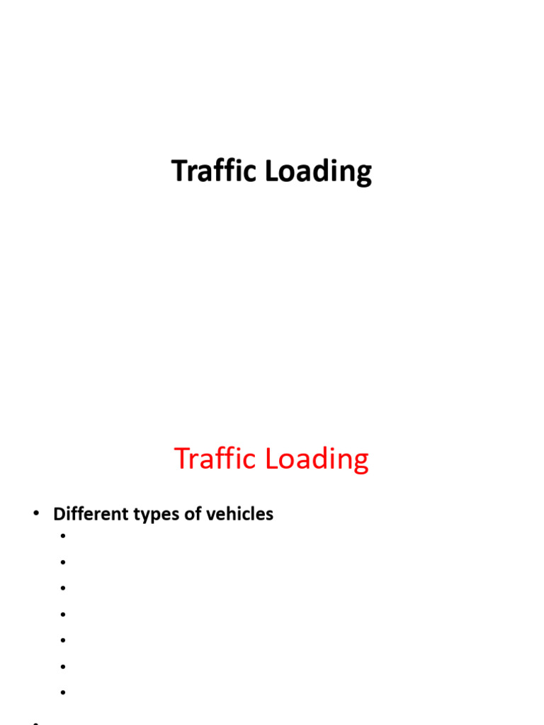 15. Design - Traffic Loading | PDF | Road | Axle