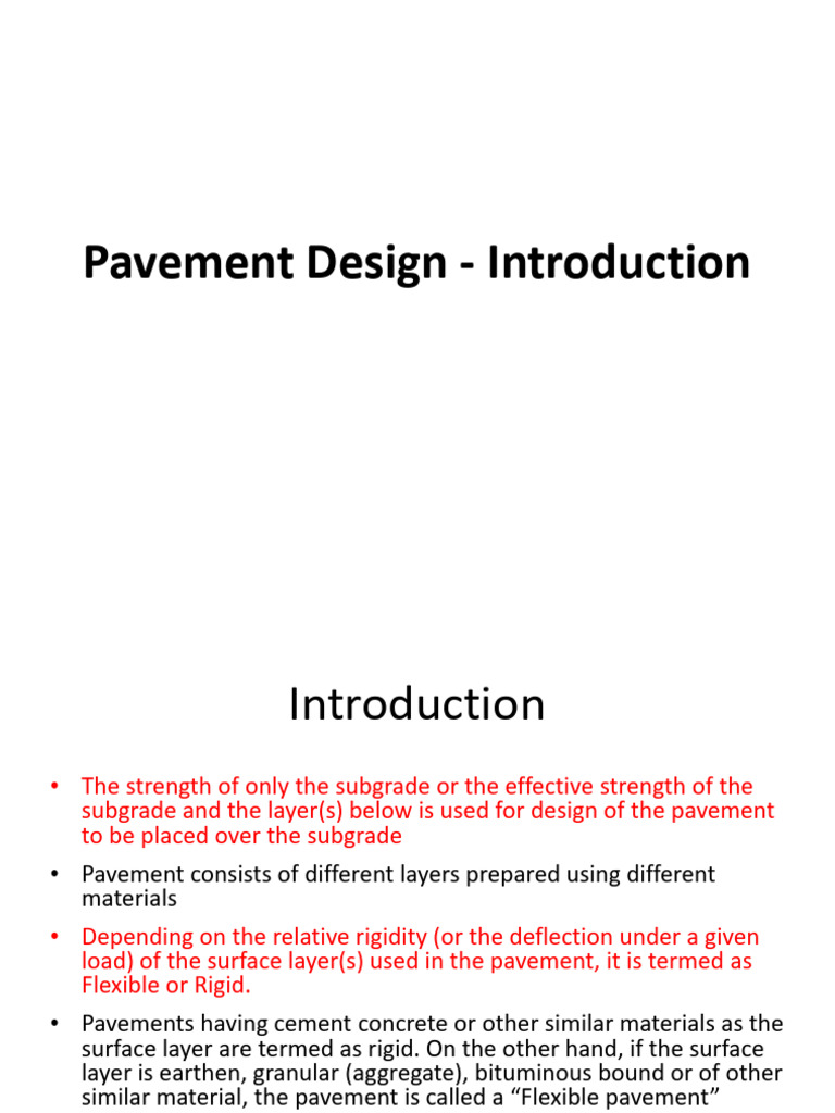 Pavement Design Basics | PDF | Road Surface | Axle