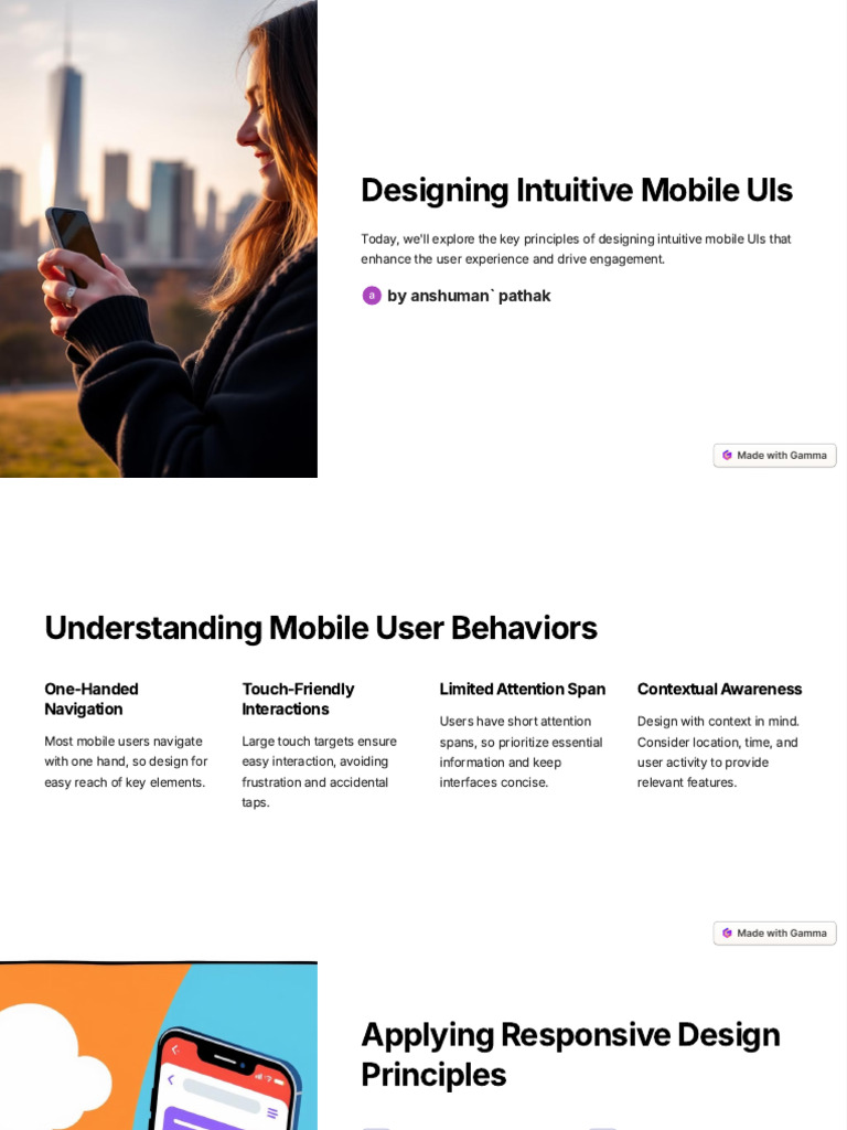 Designing-Intuitive-Mobile-UIs | PDF | Usability | Accessibility
