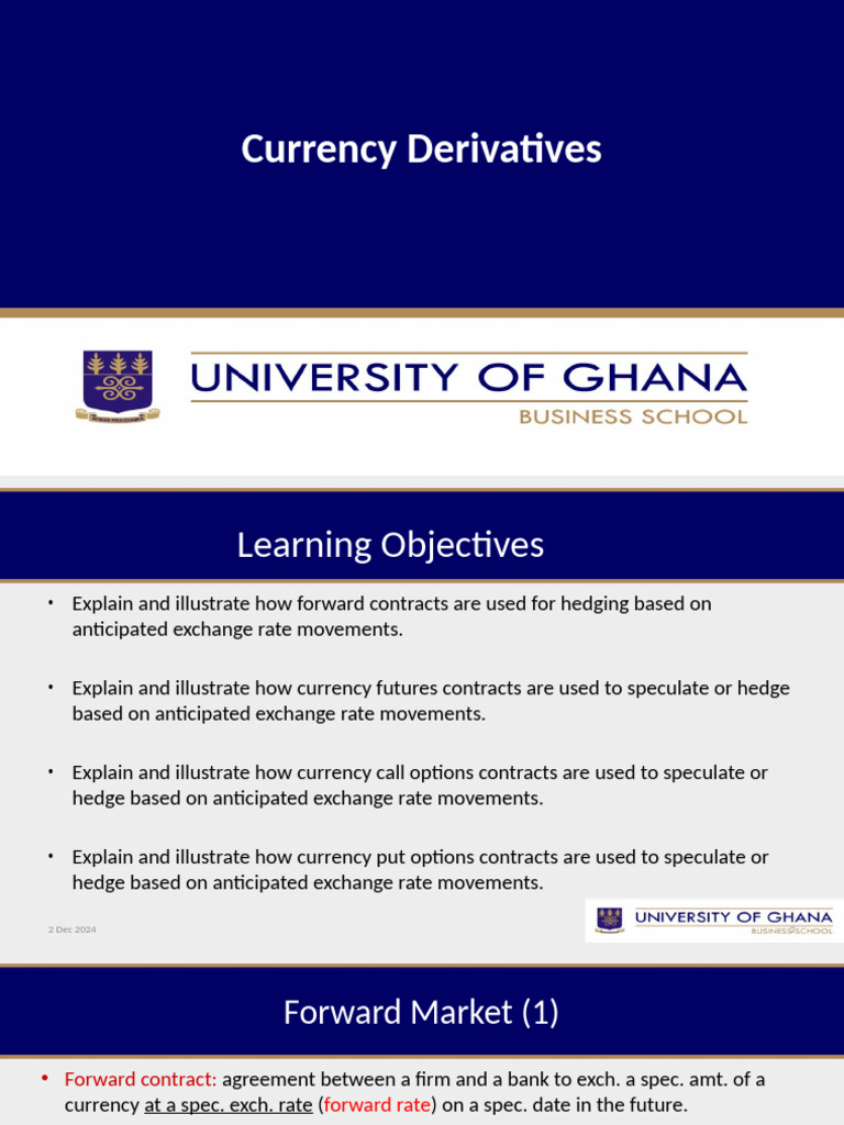 Chapter4a.currency Derivatives | PDF | Option (Finance) | Put Option