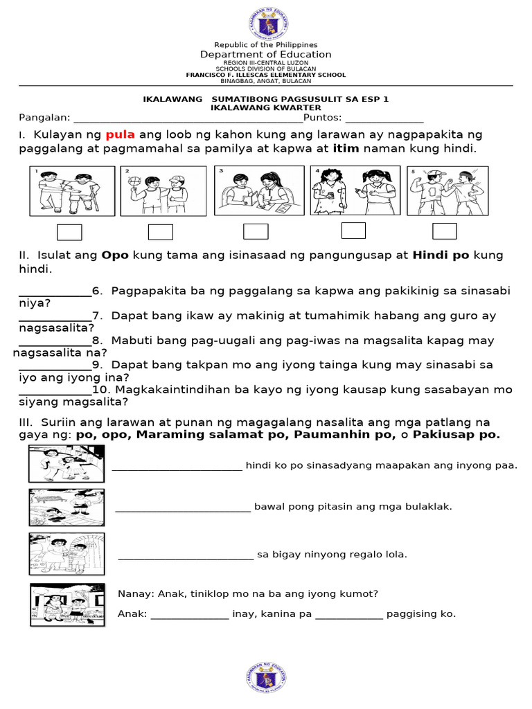 2nd Quiz Second Quarter | PDF
