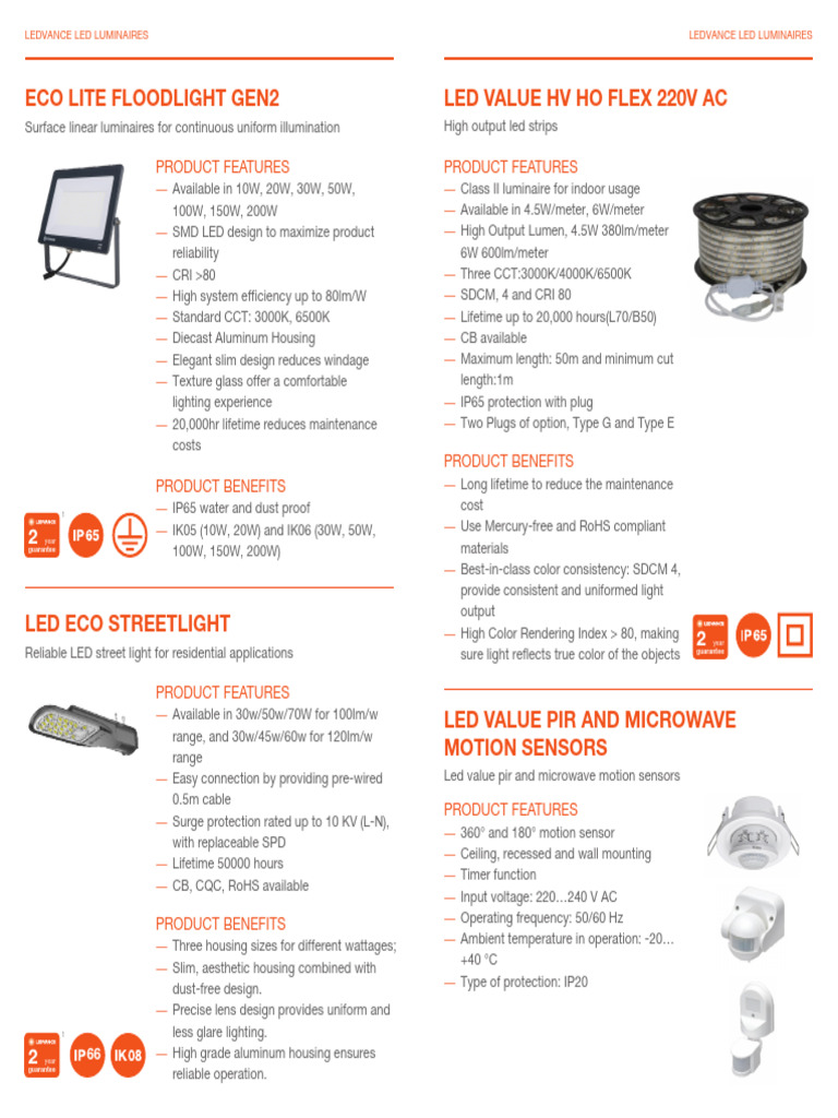 asset-13166718_ldv_luminaire_product_booklet12345 | PDF | Lighting ...