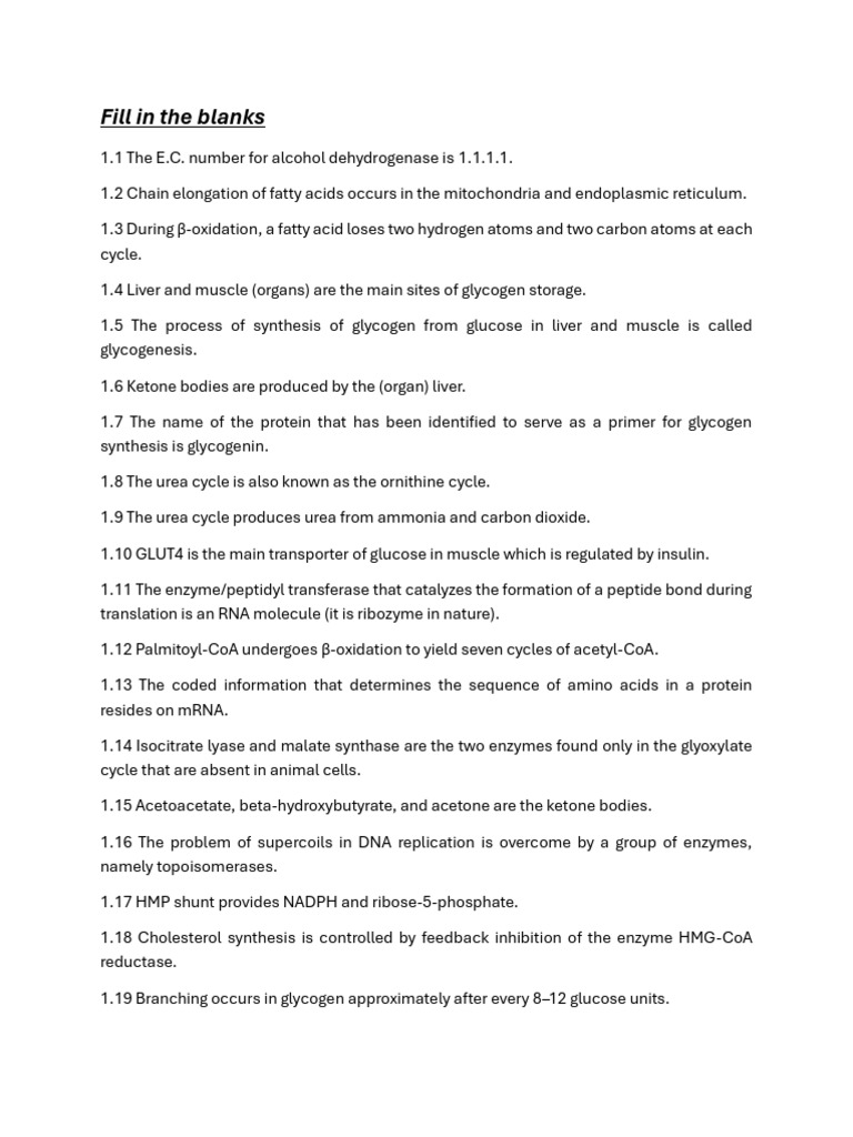 Biochemistry Paper 2 2018 | PDF | Citric Acid Cycle | Chemistry