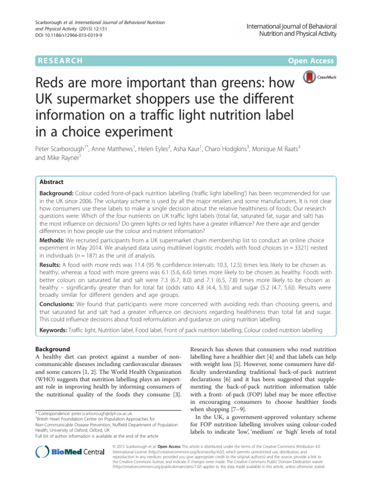 food labeling | PDF | Nutrition | Diet & Nutrition
