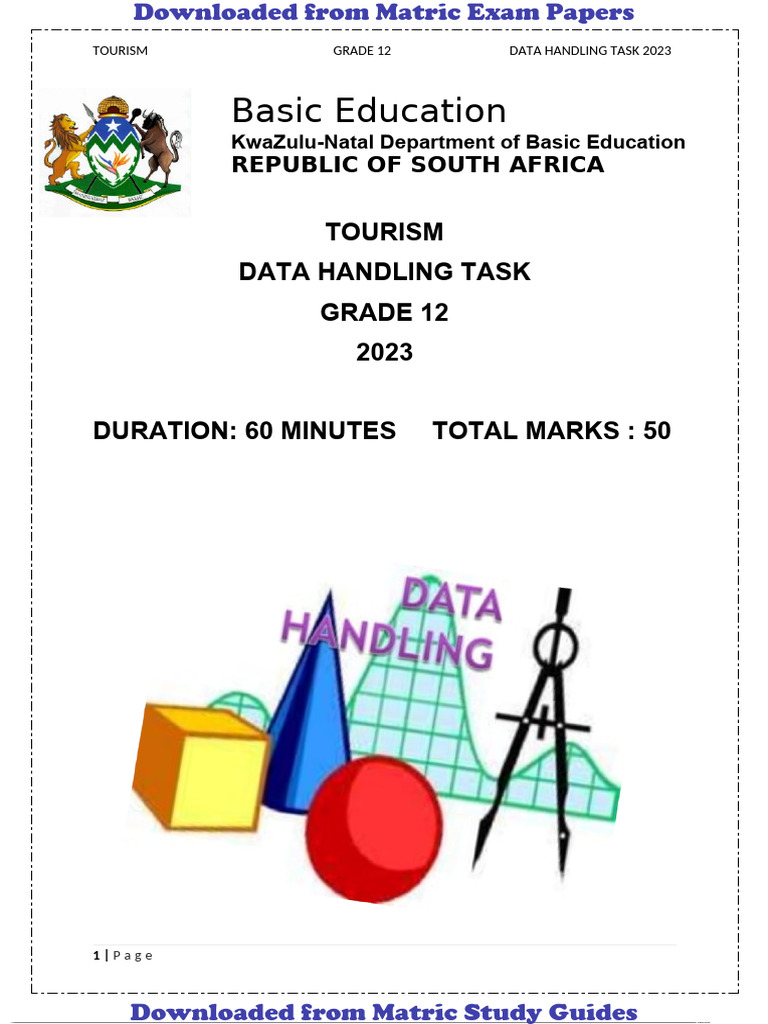 Grade 12 Tourism Data Handling Task 2023 | PDF | Payments | Credit Card