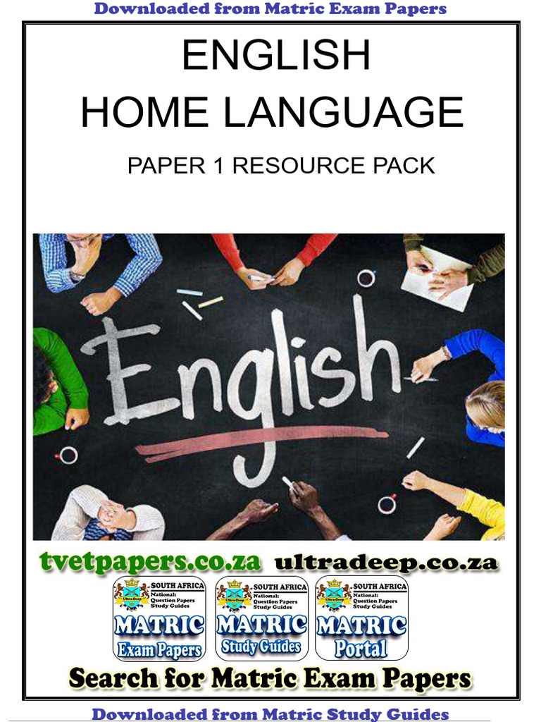Grade 12 English HL Study Guide P1 Resource Pack KZN Provincial Team 2019 | PDF | Morality ...