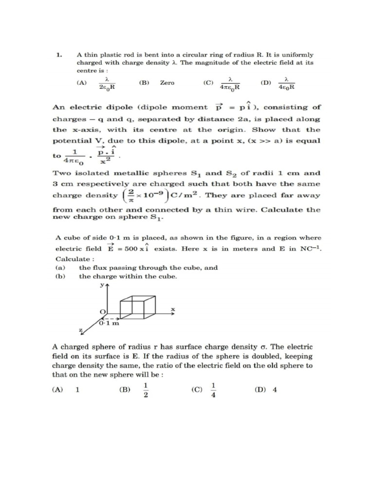 Questions Physics | PDF
