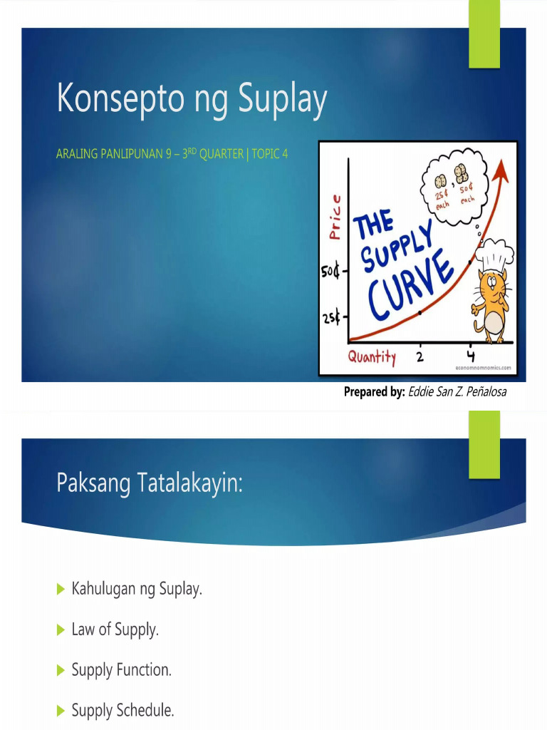 Konsepto Ng Supply | PDF
