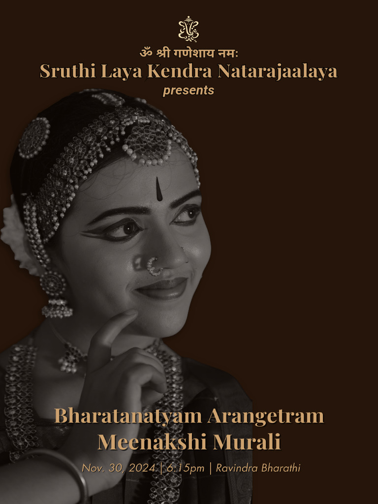 Bharatanatyam Arangetram Celebration | PDF | Dances | Performing Arts