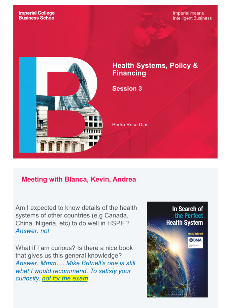 Lecture 3 IHM - SDY | PDF | Insurance | Universal Health Care