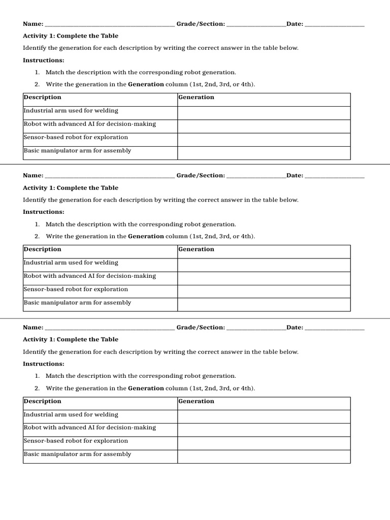 ACTIVITY SHEET | PDF