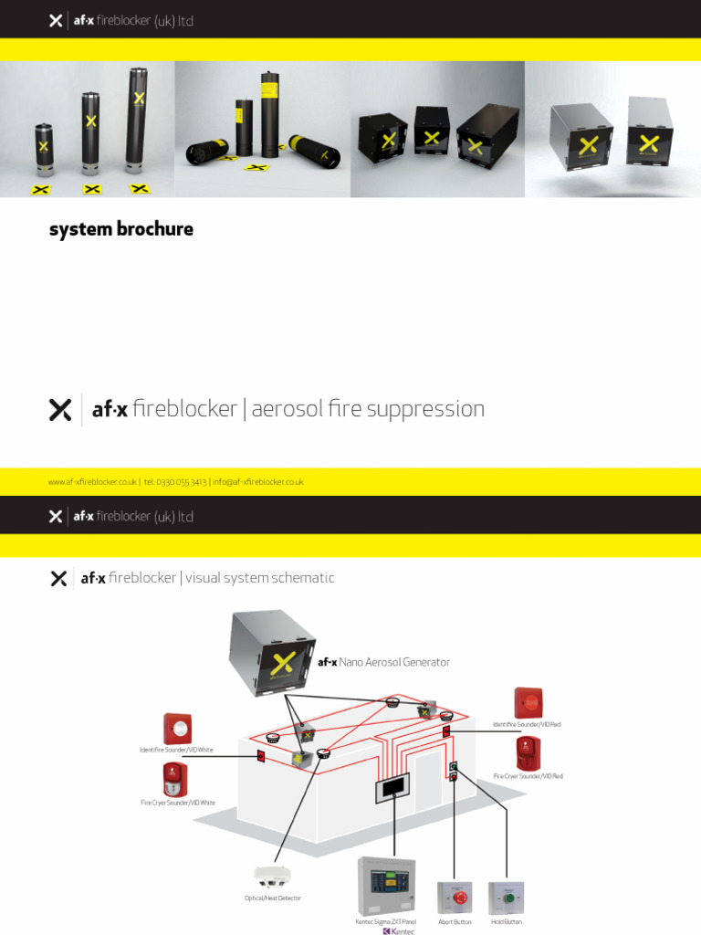 af-x_fireblocker_SYSTEMS_BROCHURE_SB_V1.0_2021 | PDF | Fires | Aerosol