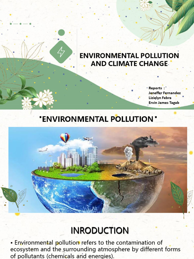 Lesson 5 Environmental Pollution and Climate Change | PDF | Water ...