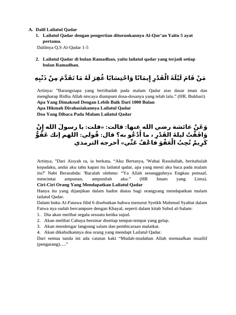 Kultum Ramadhan (20 Ramadhan 2024) | PDF