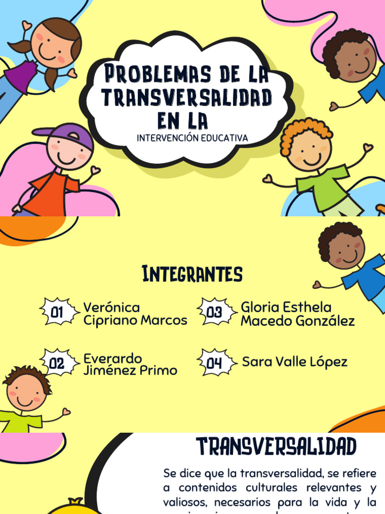 SECCION 4. La Transversalidad en La Intervencion Educativa | PDF | Plan de estudios | Enseñando
