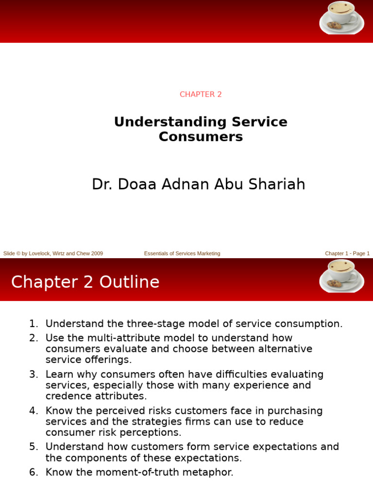 Understanding Service Consumers | PDF | Consumer Behaviour | Risk
