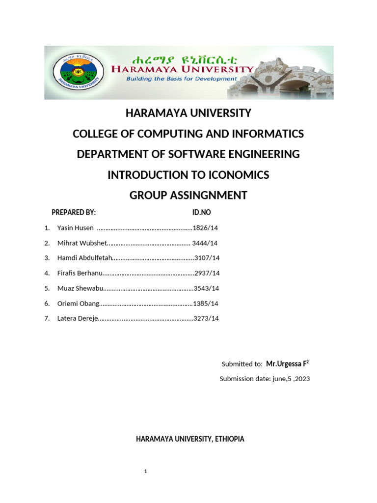 GROUP-6_ECONOMICS.ASSIGNMENT[1] | PDF | Demand | Price Elasticity Of Demand