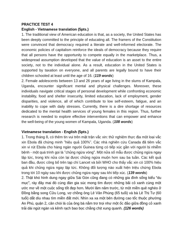 Practice Test 4 | PDF