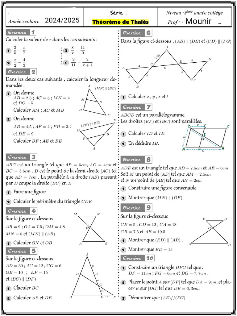 Serie 2 Thales | PDF