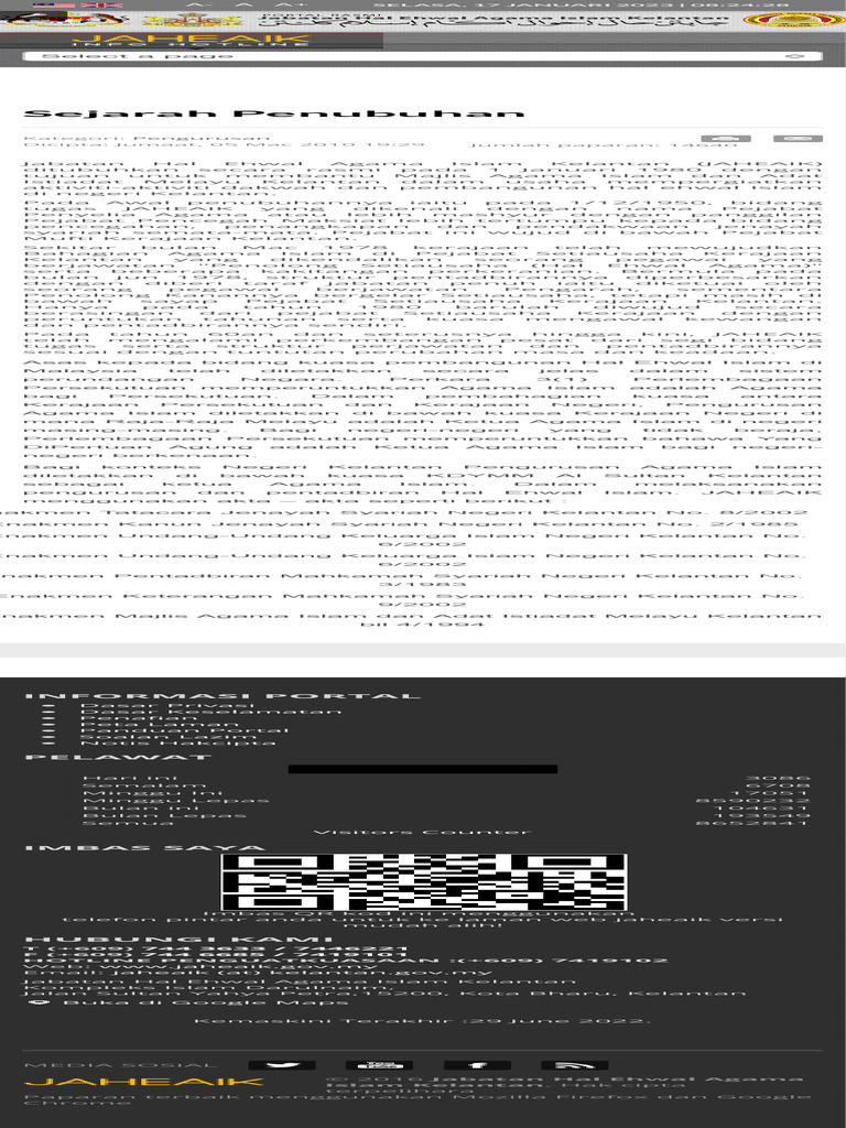 Sejarah Penubuhan | PDF