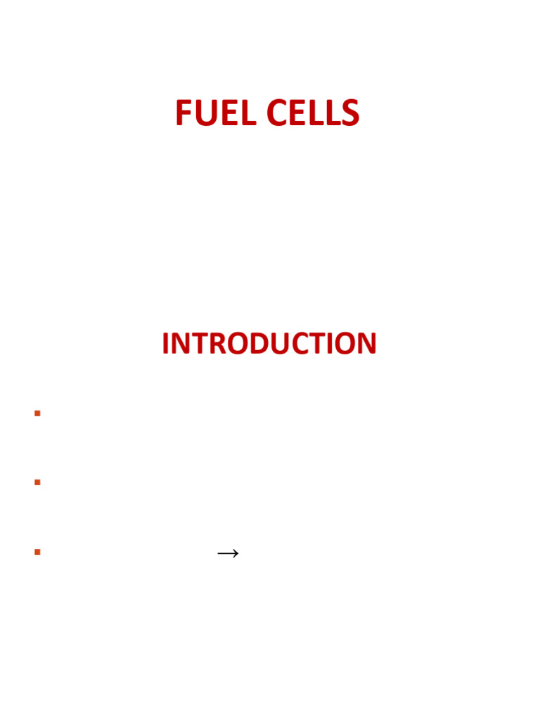 Electrochemistry - 4 Fuel Cells | PDF | Fuel Cell | Solid Oxide Fuel Cell