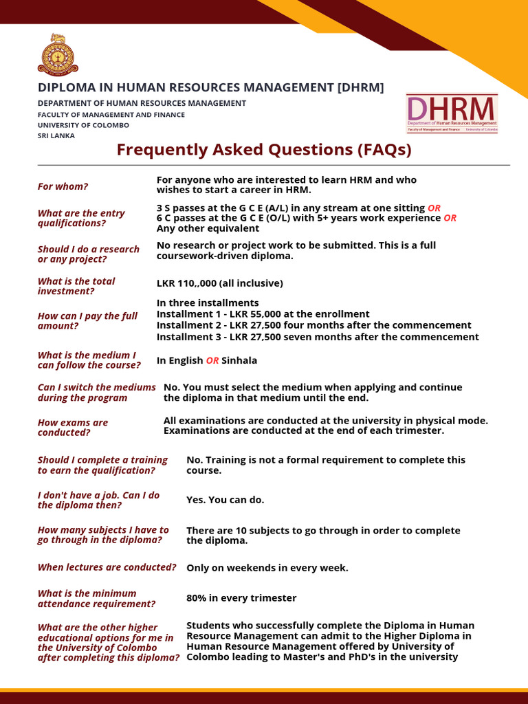 DHRM Faq Sheet | PDF