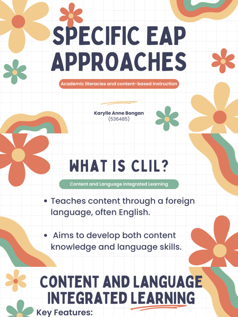 SPECIFIC EAP APPROACHES | PDF | Cognitive Science | Learning