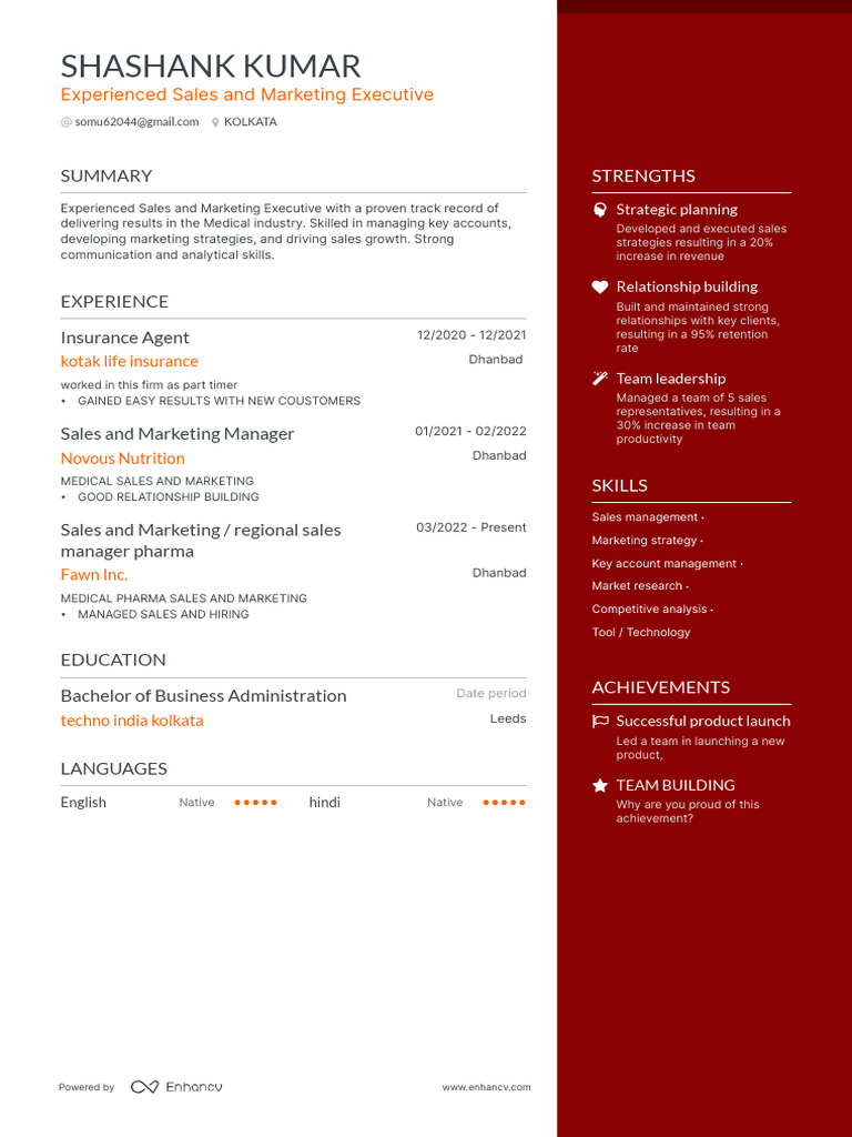 Shashank kumar_Resume | PDF | Marketing | Leadership