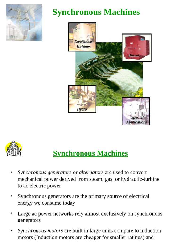 Synchronous Machines Overview | PDF | Electric Motor | Electric Generator