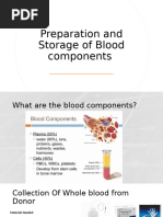 Blood Component Preparation Flowchart | PDF | Blood Plasma | Hematology