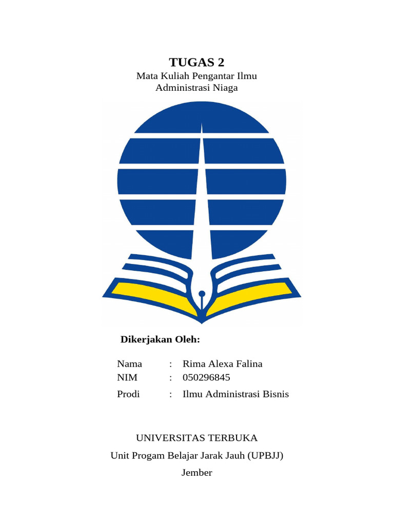 Tugas 2 Pengantar Ilmu Administrasi Niaga | PDF
