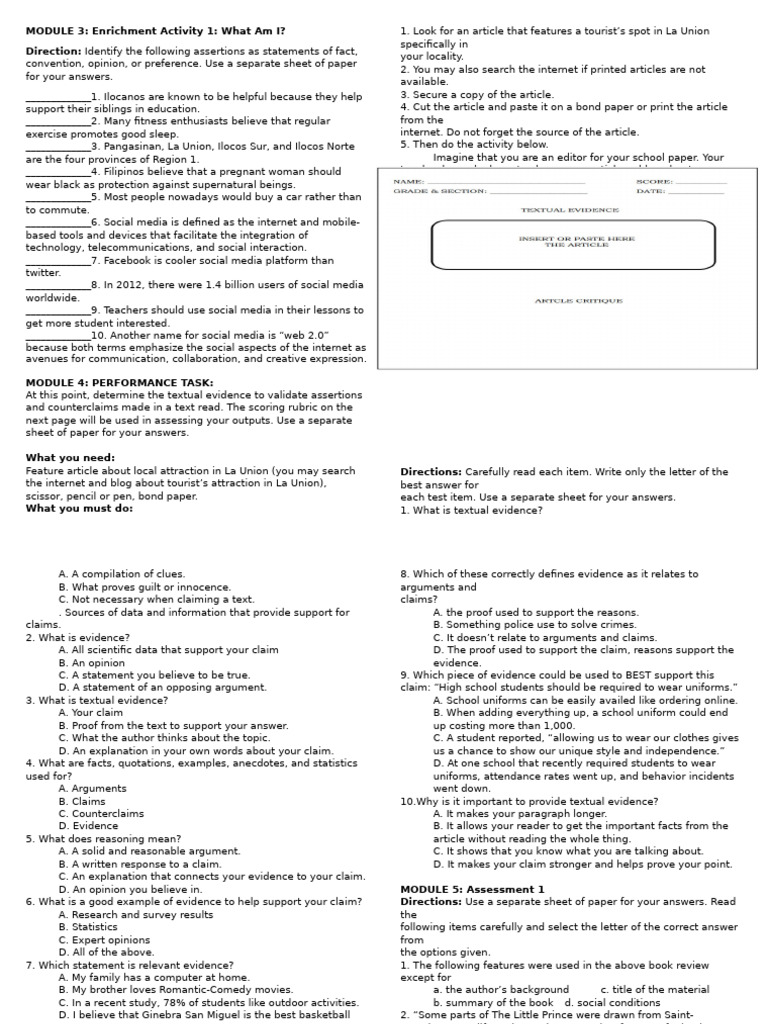 ALS ACTIVITY SHEET | PDF | Social Stigma | Social Media