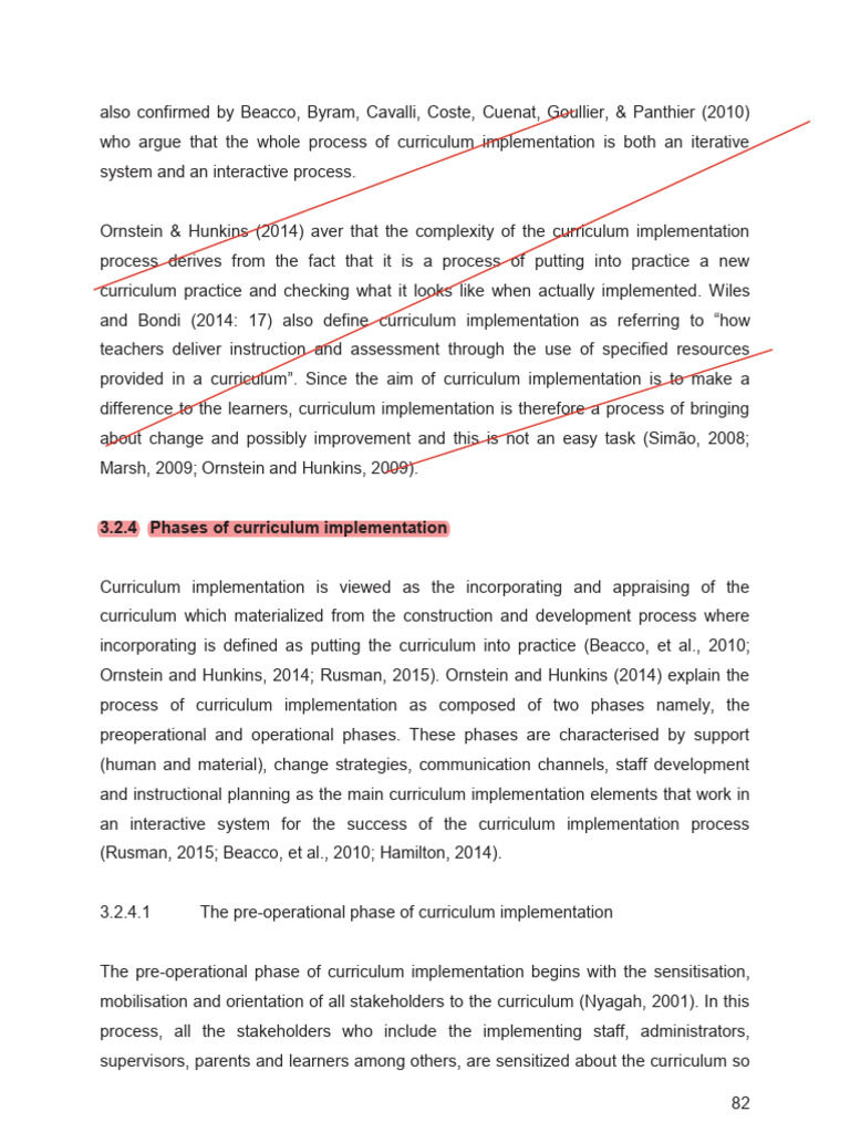 3 - Stages in Curr - Implementation | PDF | Curriculum | Cognition