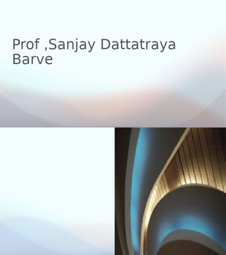 Prof, Sanjay Dattatraya Barve | PDF