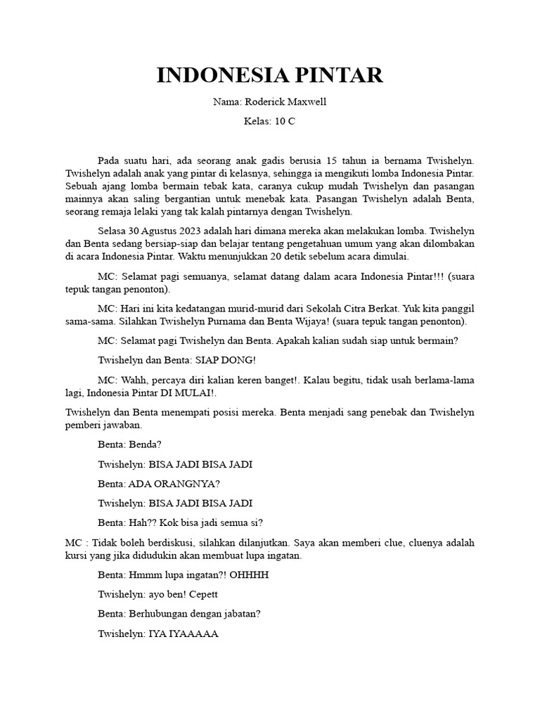 Teks Anekdot Roderick Maxwell | PDF