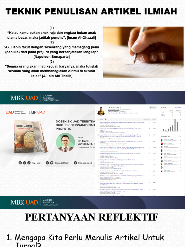Panduan Menulis Artikel Ilmiah | PDF