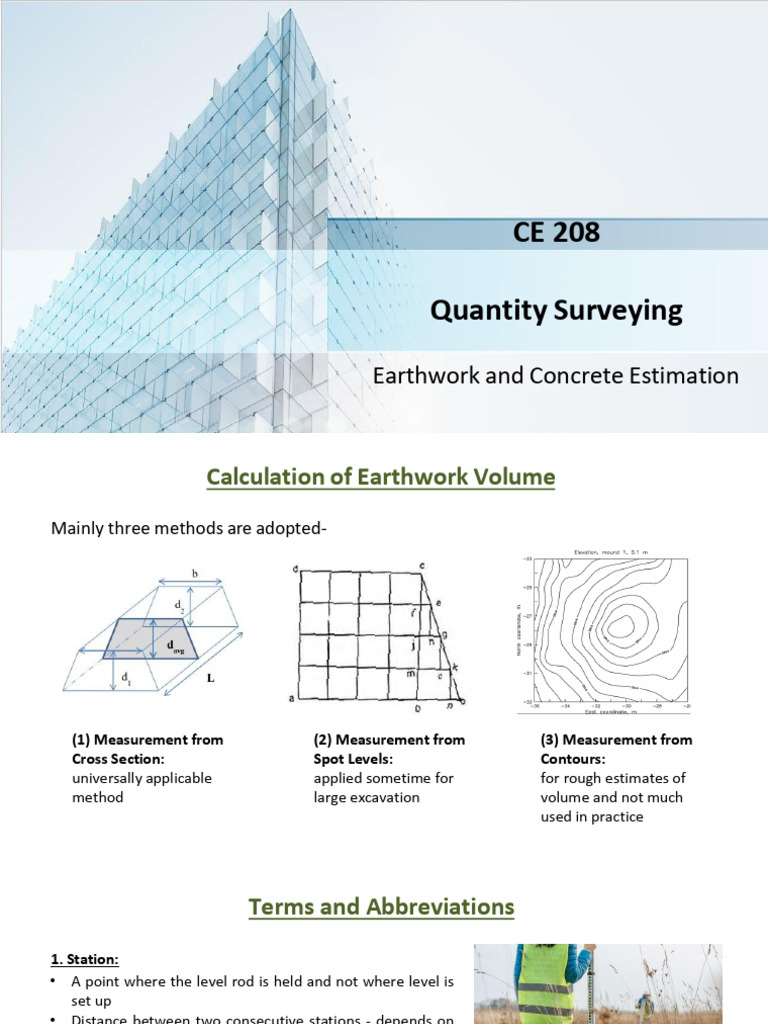 L2 Earthwork Excavation Updated | PDF | Mortar (Masonry) | Concrete