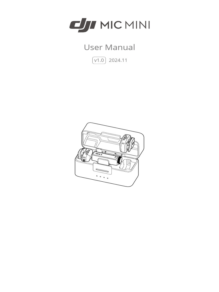 DJI Mic Mini User Manual1 v1.0 en | PDF | Bluetooth | Computing