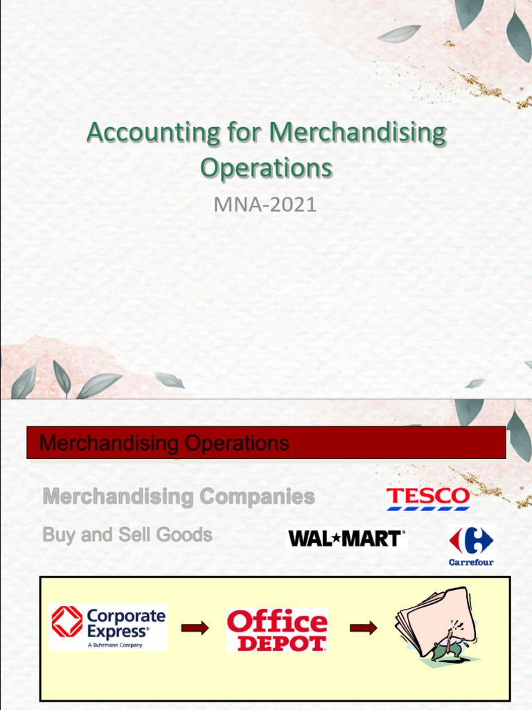 (NEW) Accounting For Merchandising Operations | PDF | Cost Of Goods ...