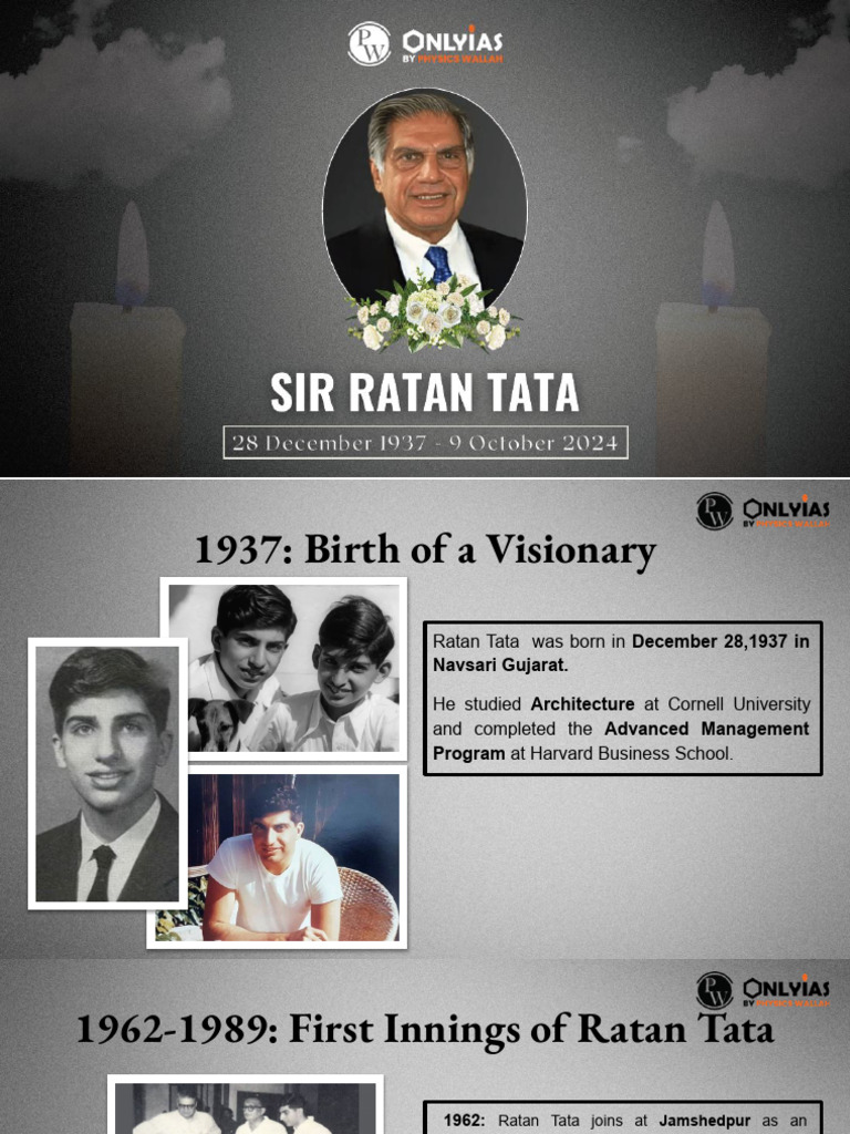 Ratan Tata: A Legacy of Leadership | PDF