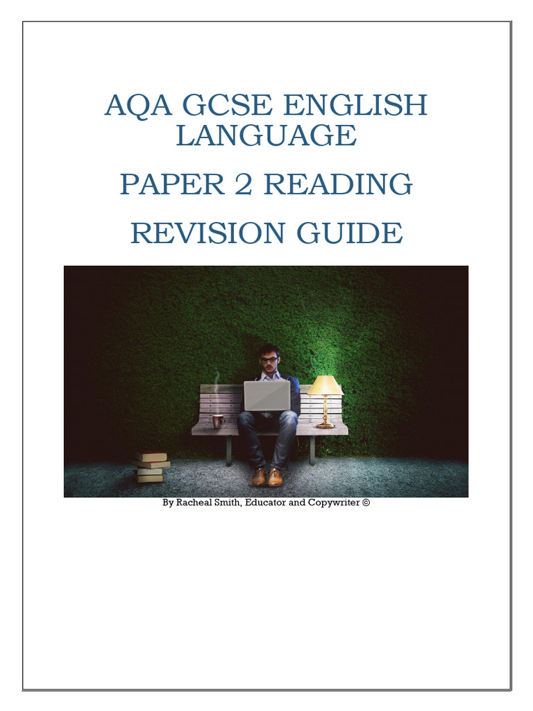 English Language Paper 2 Reading Booklet | PDF | Adjective | Grammar