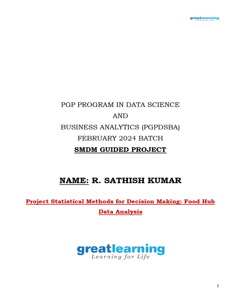 Pgpdsba Feb 24 Batch Mod2 Project | PDF | Business