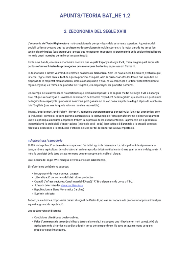 Apunts Teoria Bat He 1j | PDF