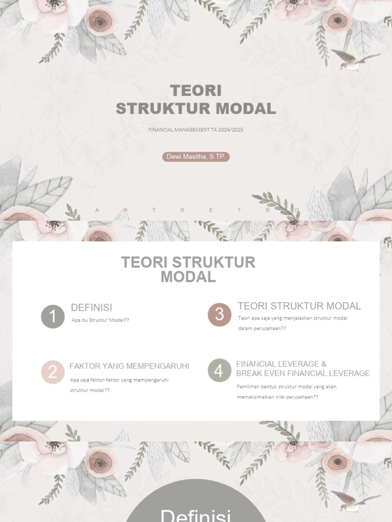 Pert. 8 - Teori Struktur Modal | PDF