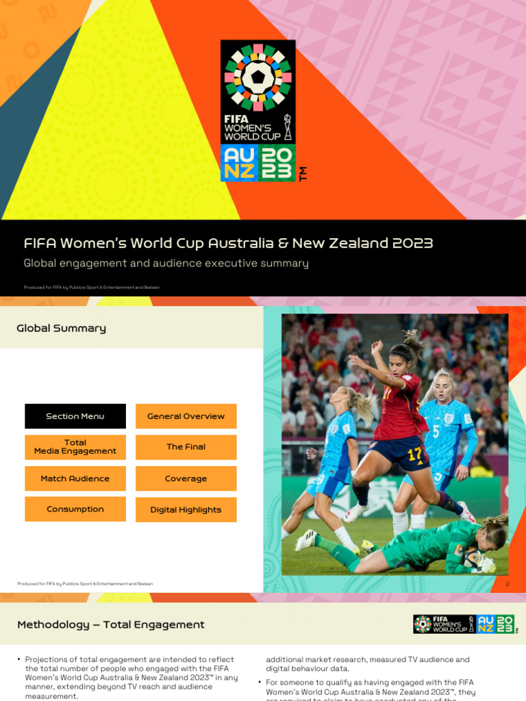 FWWC 2023 Global Engagement Insights | PDF | Mass Media | Entertainment