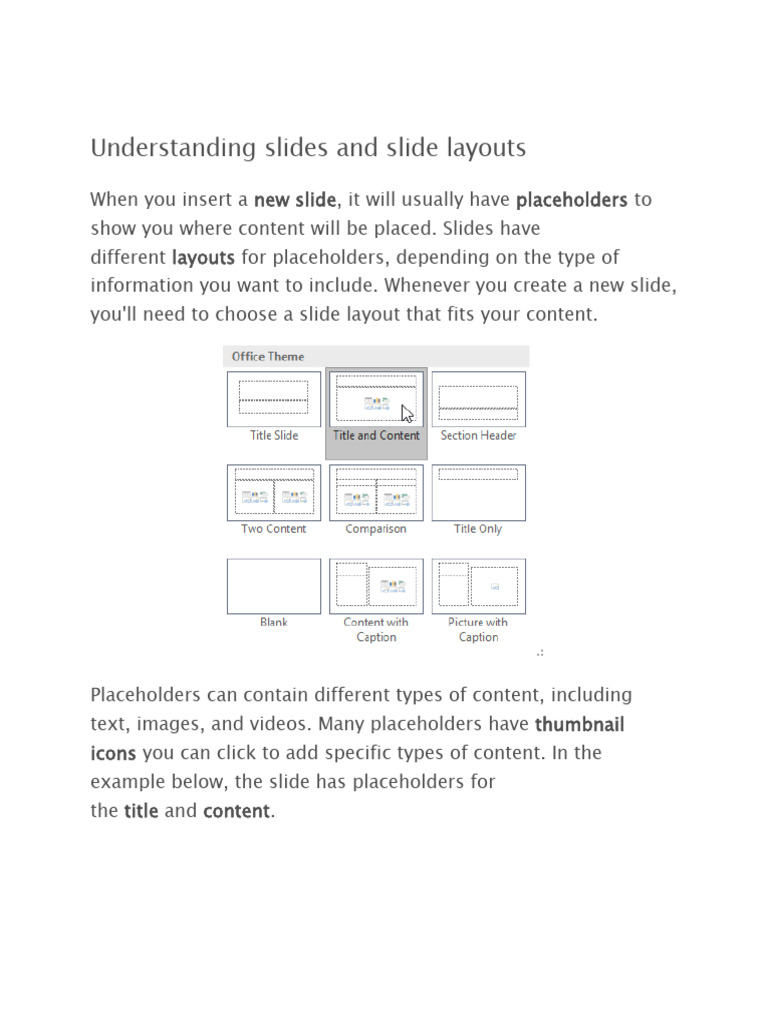 Slide Basics | PDF | Computer Keyboard | Page Layout