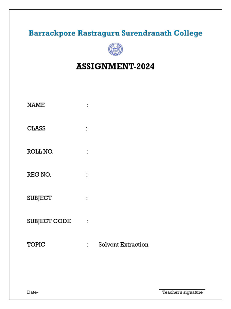 Barrackpore Rastraguru Surendranath College | PDF