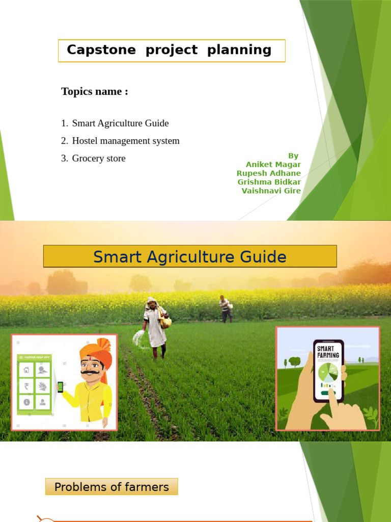 Smart Agriculture Project Planning Guide | PDF | Databases | Computing